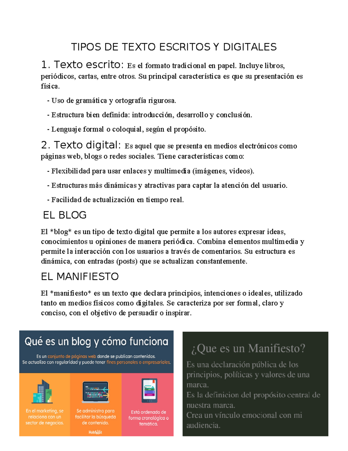 Tipos DE Texto Escritos Y Digitales - TIPOS DE TEXTO ESCRITOS Y ...
