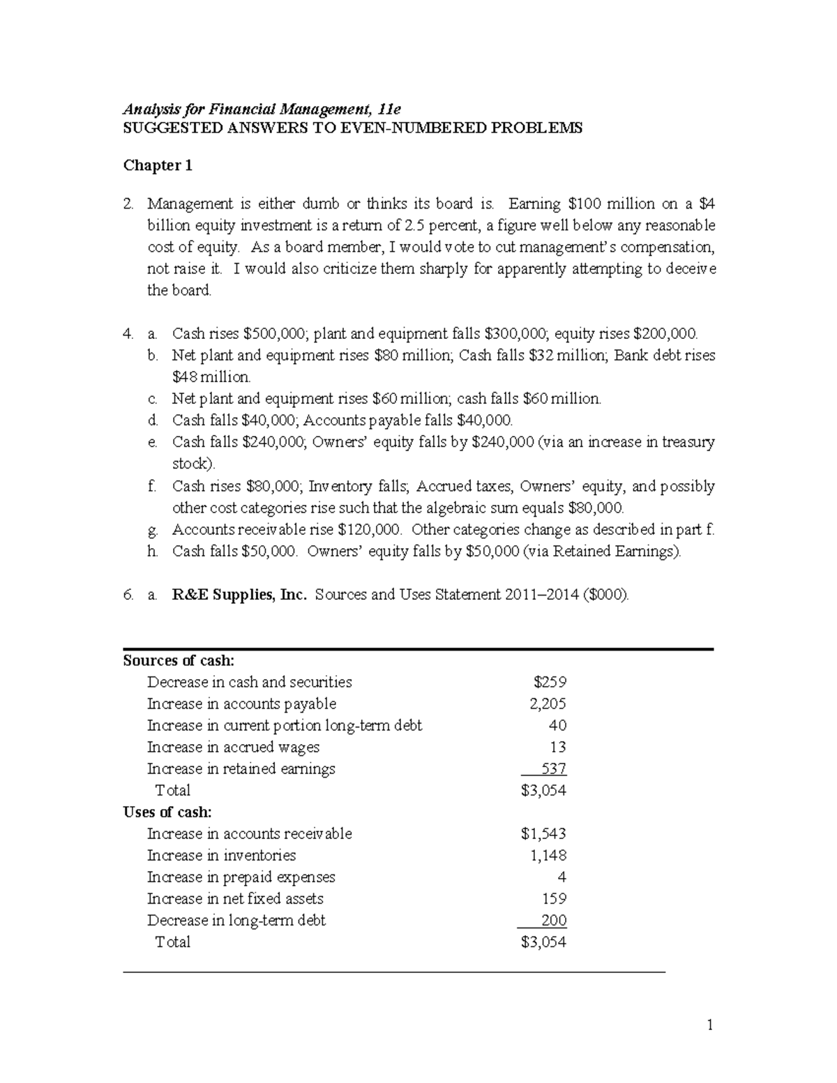 11e Answers to Even Numbered Problems final - Analysis for Financial ...