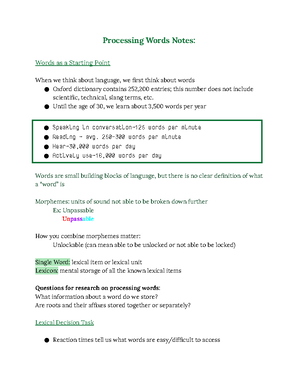Psych 3371 Chapter 2 origins of human language book notes part 2 ...