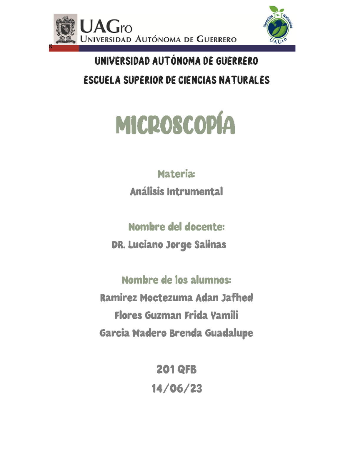 Hoja De Trabajo Sobre Microscopio Para La Escuela Secundaria
