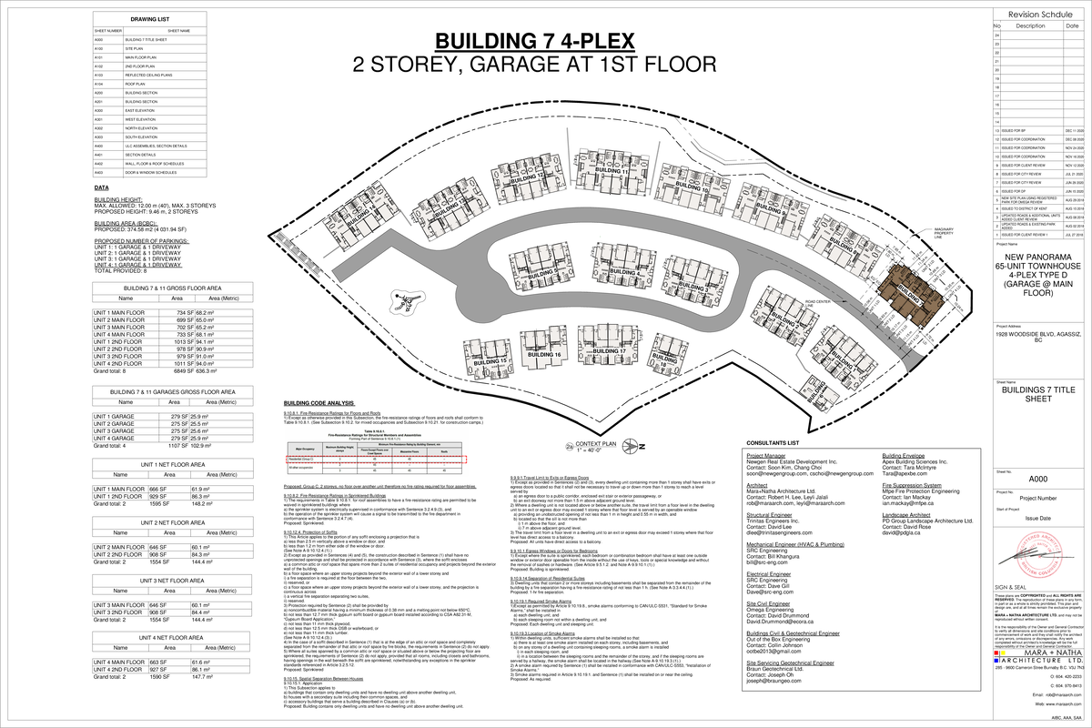 Architectrual design sealed Bldg 7 - BUILDING 8 BUILDING 9 BUILDING 10 ...