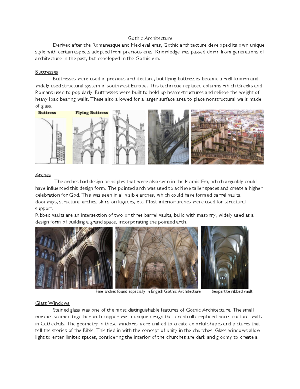 Gothic Architecture - Knowledge was passed down from generations of ...