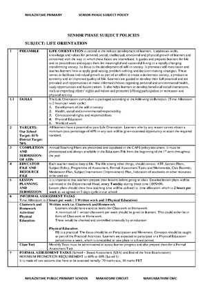 Water GR R LS - Lesson plan - SANTS Private Higher Education ...