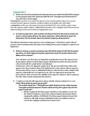 Experiment 12 Lab Report - Experiment 12: pH in Blood Abstract: The ...