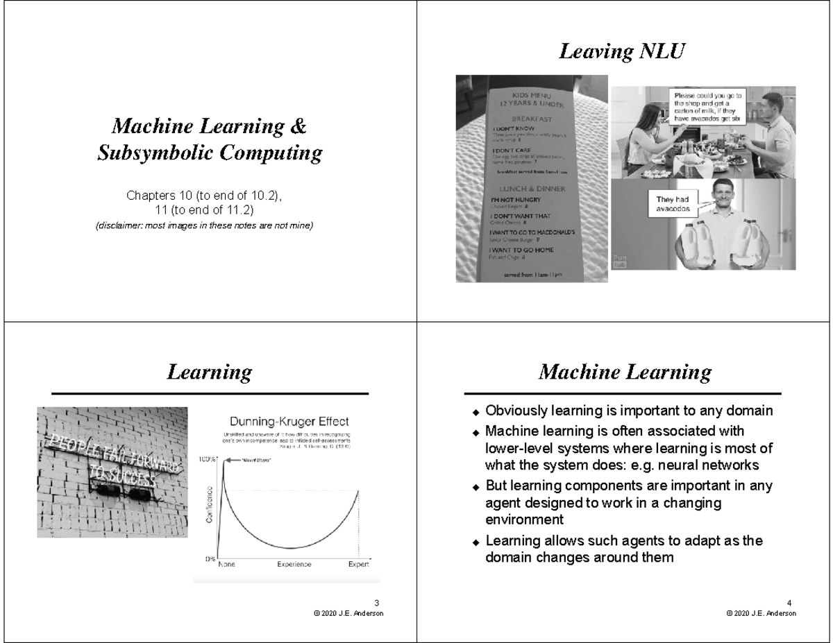 10Learning 1 - Lecture notes 10 - COMP 3190 - U of M - Studocu