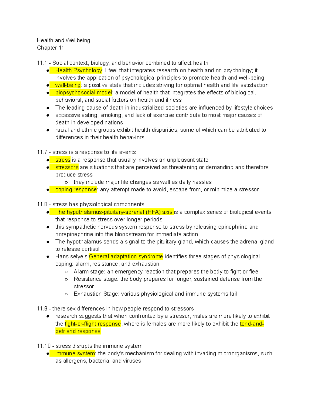 Health & Wellbeing - Fall 2020 Dr. Agnes Ly - Health and Wellbeing ...