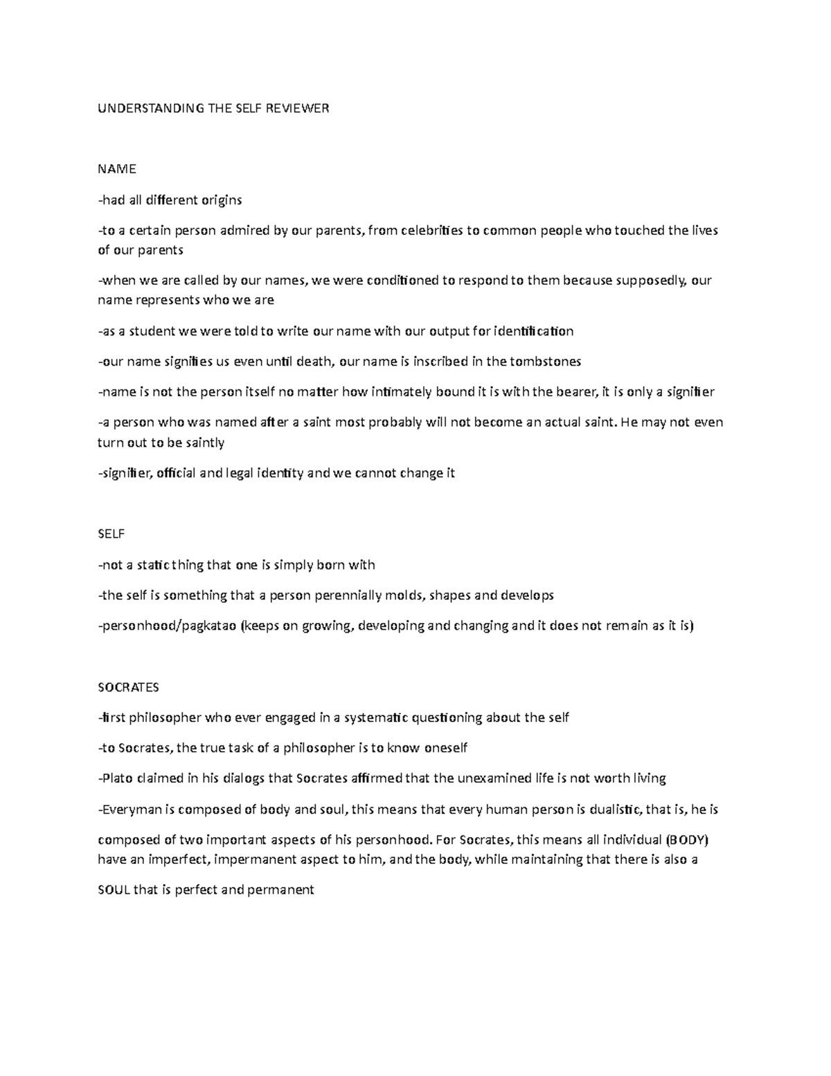 Understanding the self Reviewer - UNDERSTANDING THE SELF REVIEWER NAME ...