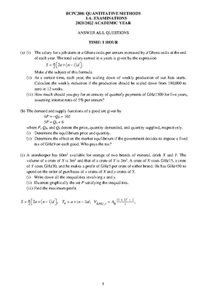 Solutions to QM Assignment - Quantitative method - Studocu