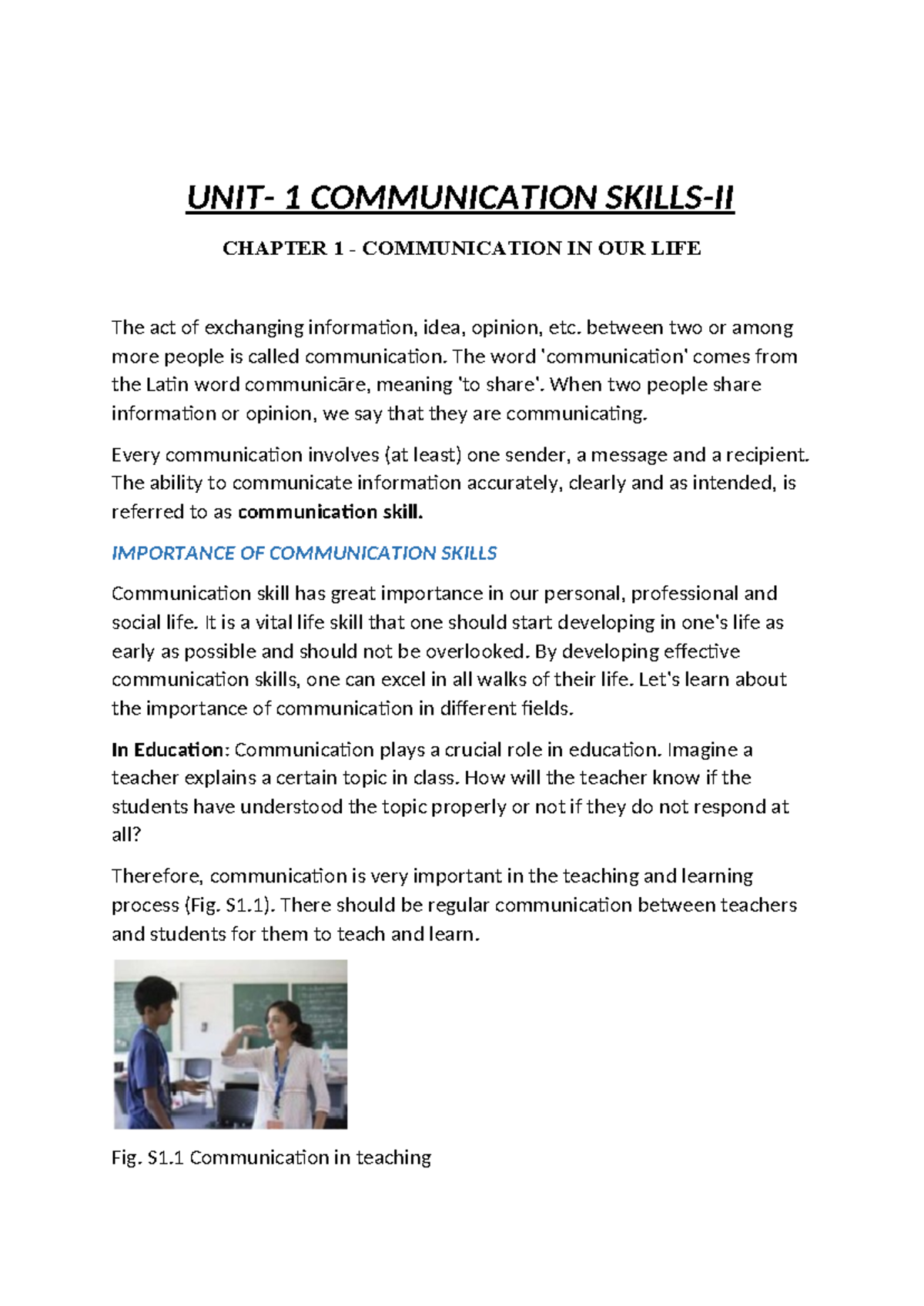 Computer chapter 1 communication - UNIT- 1 COMMUNICATION SKILLS-II CHAPTER 1 - COMMUNICATION IN ...