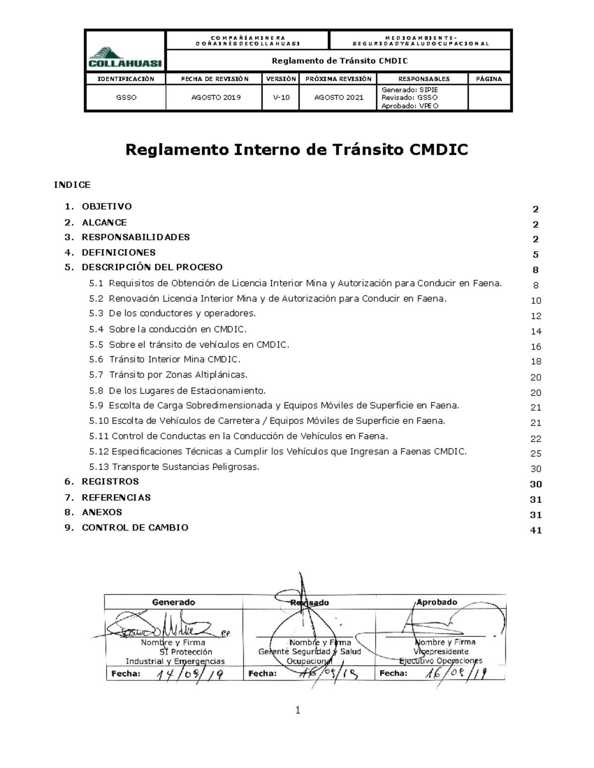 GSSO RGL 002 Reglamento Interno de Tránsito Cmdic V3 - D O Ñ A I N É S ...