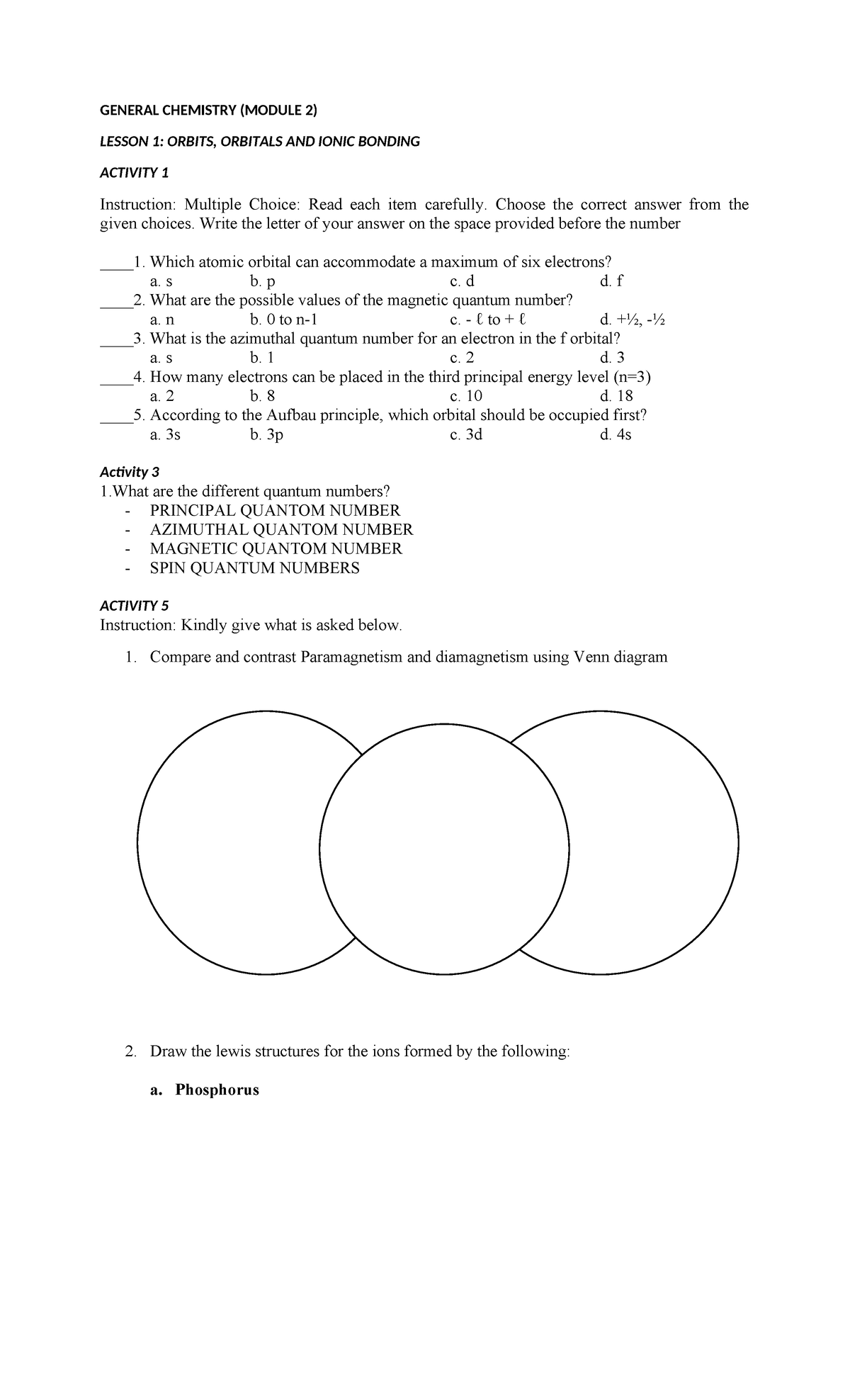 Inbound 277171942448673480 - GENERAL CHEMISTRY (MODULE 2) LESSON 1 ...