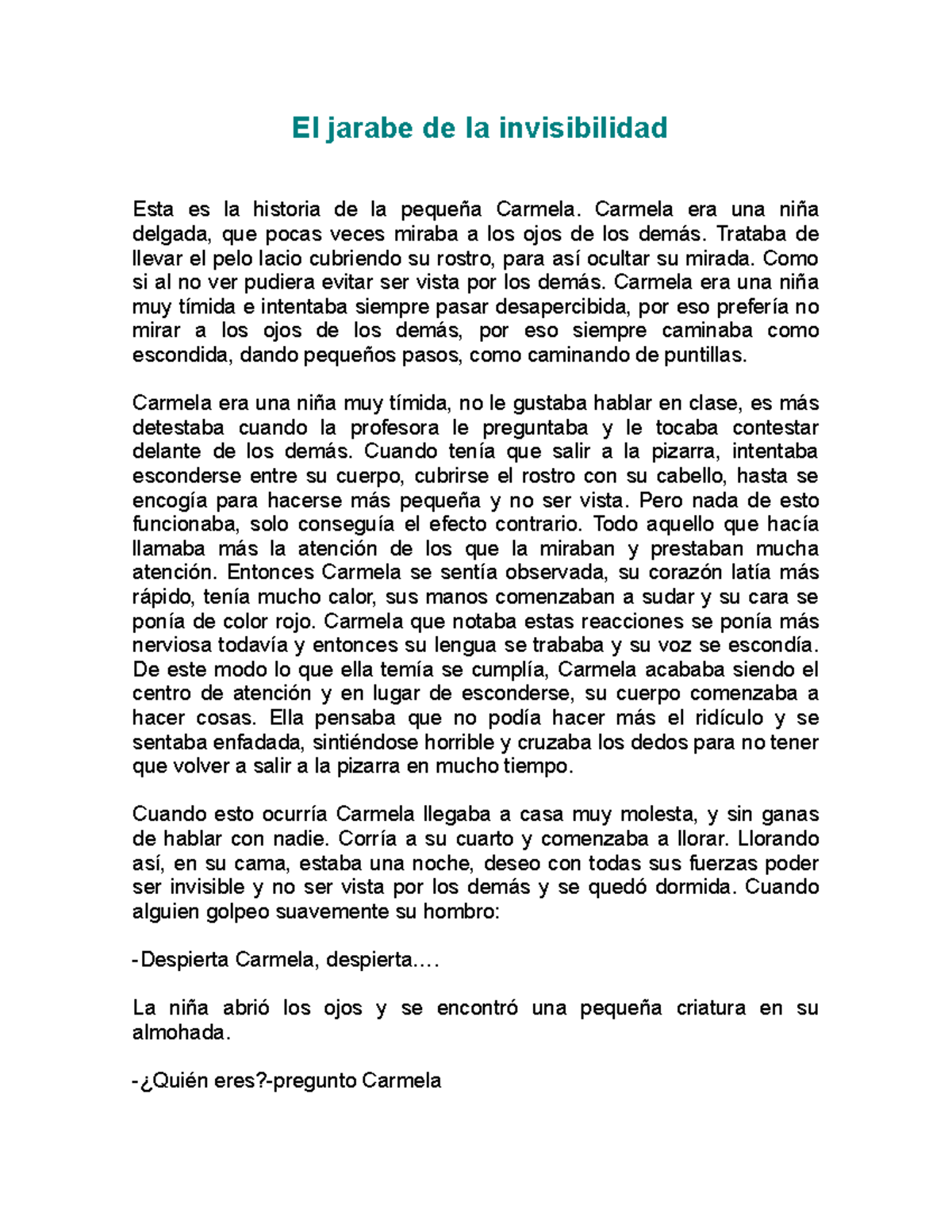 El jarabe de la invisibilidad timidez - El jarabe de la invisibilidad ...