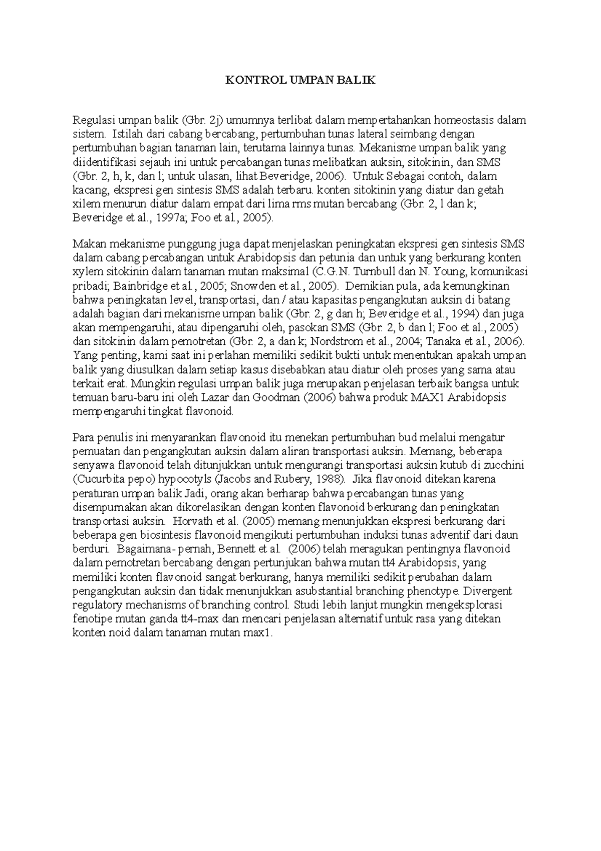 Kontrol Umpan Balik - Istilah dari cabang bercabang, pertumbuhan tunas ...