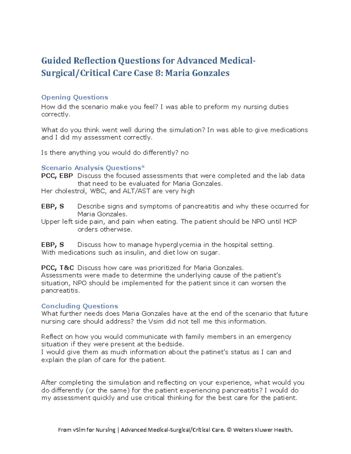 Adv MSCC Case08 Maria Gonzales GRQs - From vSim for Nursing | Advanced ...