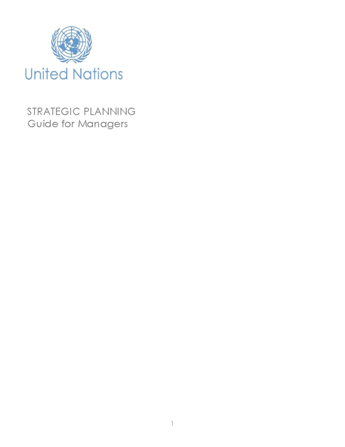 4.5.1.6 Strategic Planning Guide 0 - STRATEGIC PLANNING Guide for ...