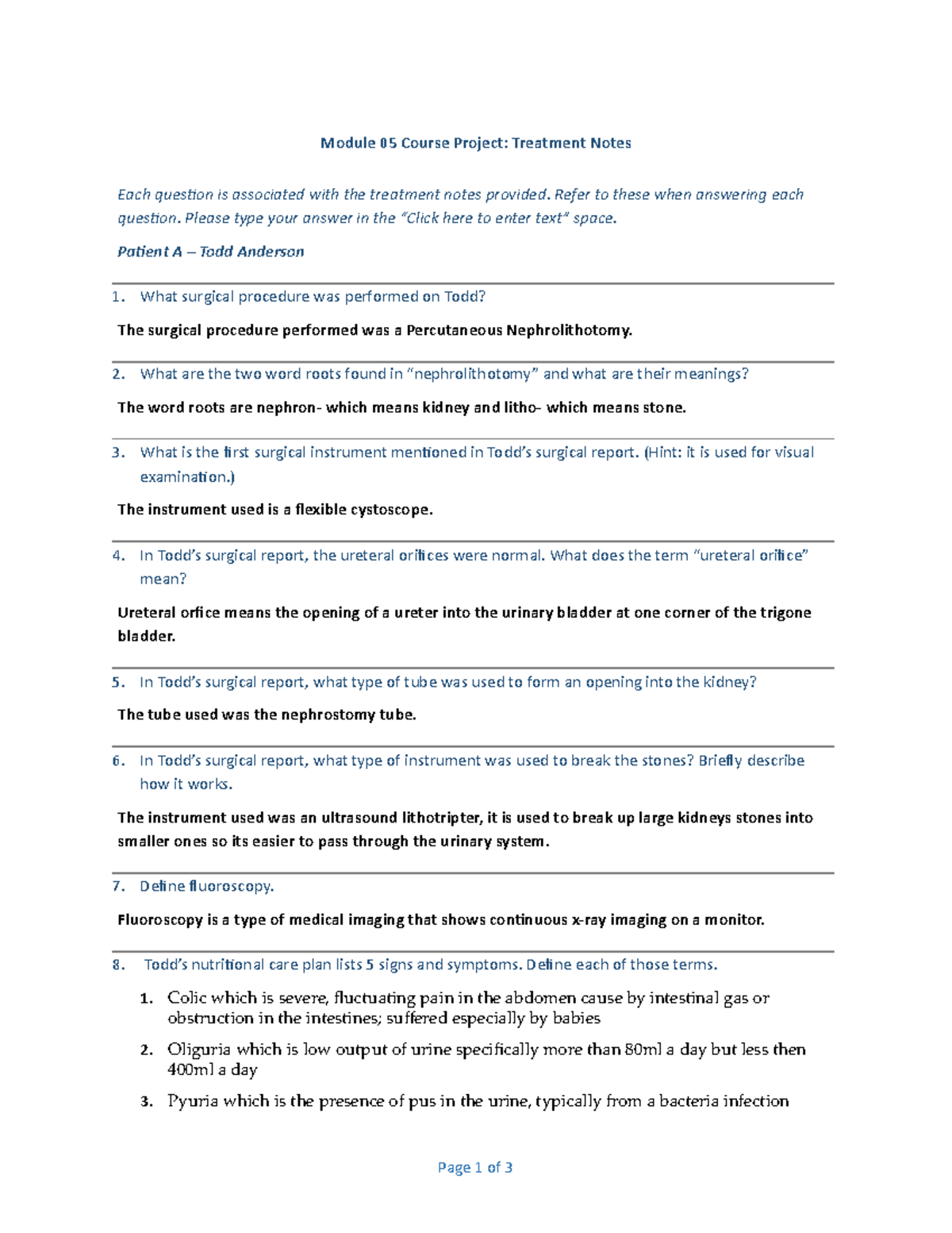 Module 5 course Project Medical terminology - Module 05 Course Project ...