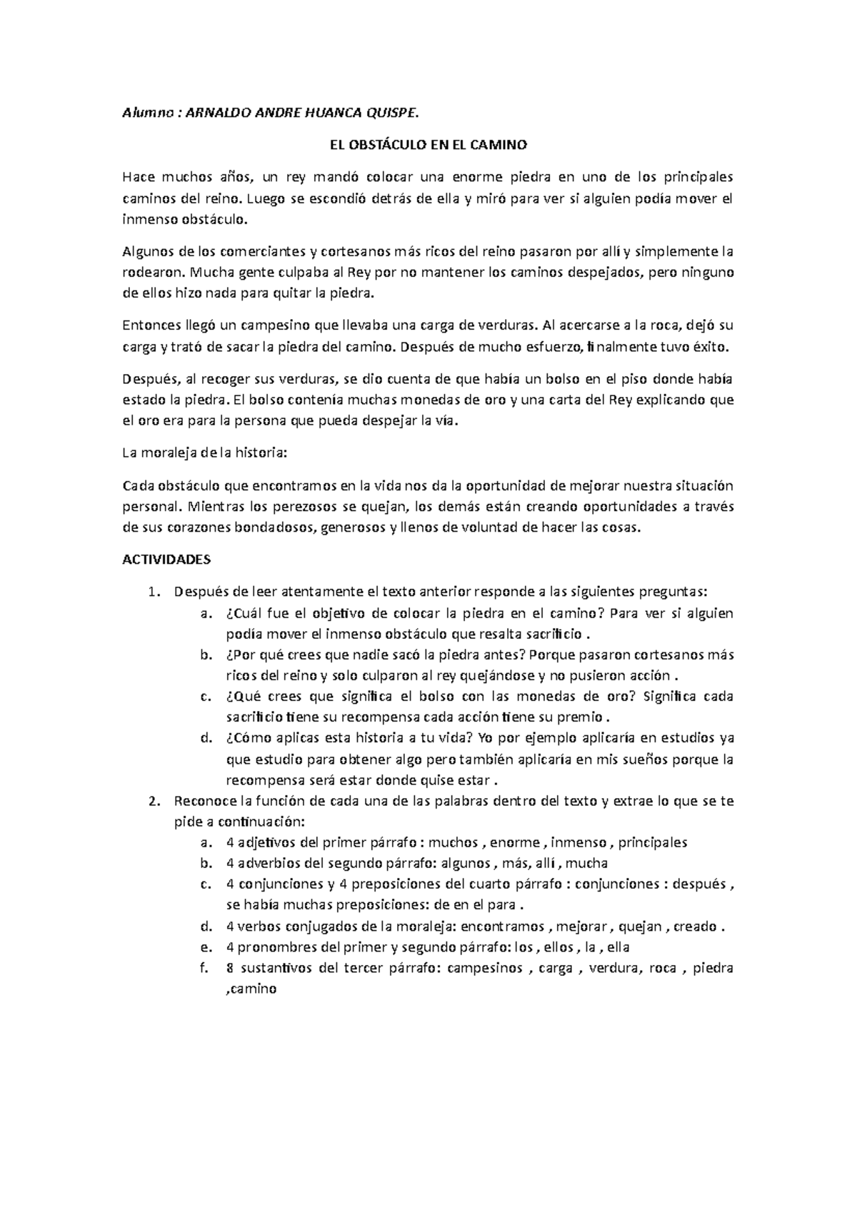 Actividad 01 - JDkdkdkd - Alumno : ARNALDO ANDRE HUANCA QUISPE. EL ...