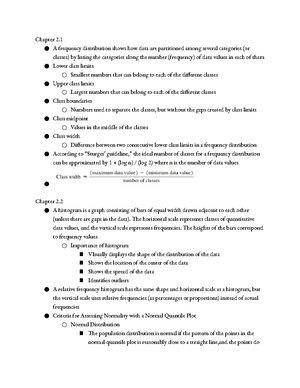 Stats 300 - Chapter 4 - Lecture notes from MyLab Statistics Pearson ...