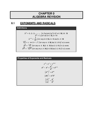 Revision OF Graphs OF Linear AND Quadratic Functions - MATS102 ...