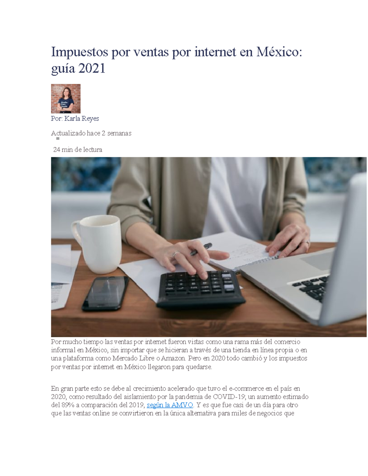 Impuestos por ventas por internet en México - Impuestos por ventas por ...