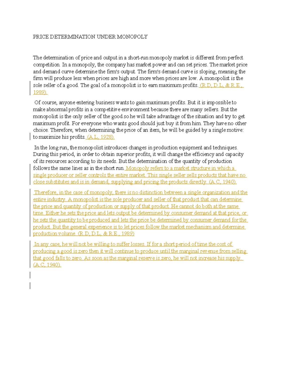 Price determination - Summary Micro and macro economics - PRICE ...
