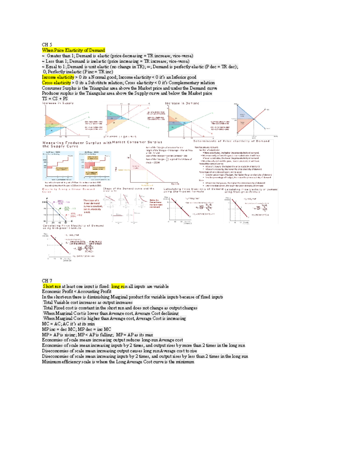 Eco exam 2 review - CH 5 When Price Elasticity of Demand ~ Greater than ...