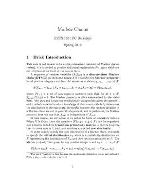 Exercises discrete time Markov chains with solutions - Exercises on discrete-time homogeneous ...