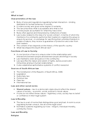 [Solved] What is common law - Historical Foundation of Law (LHF 101 ...