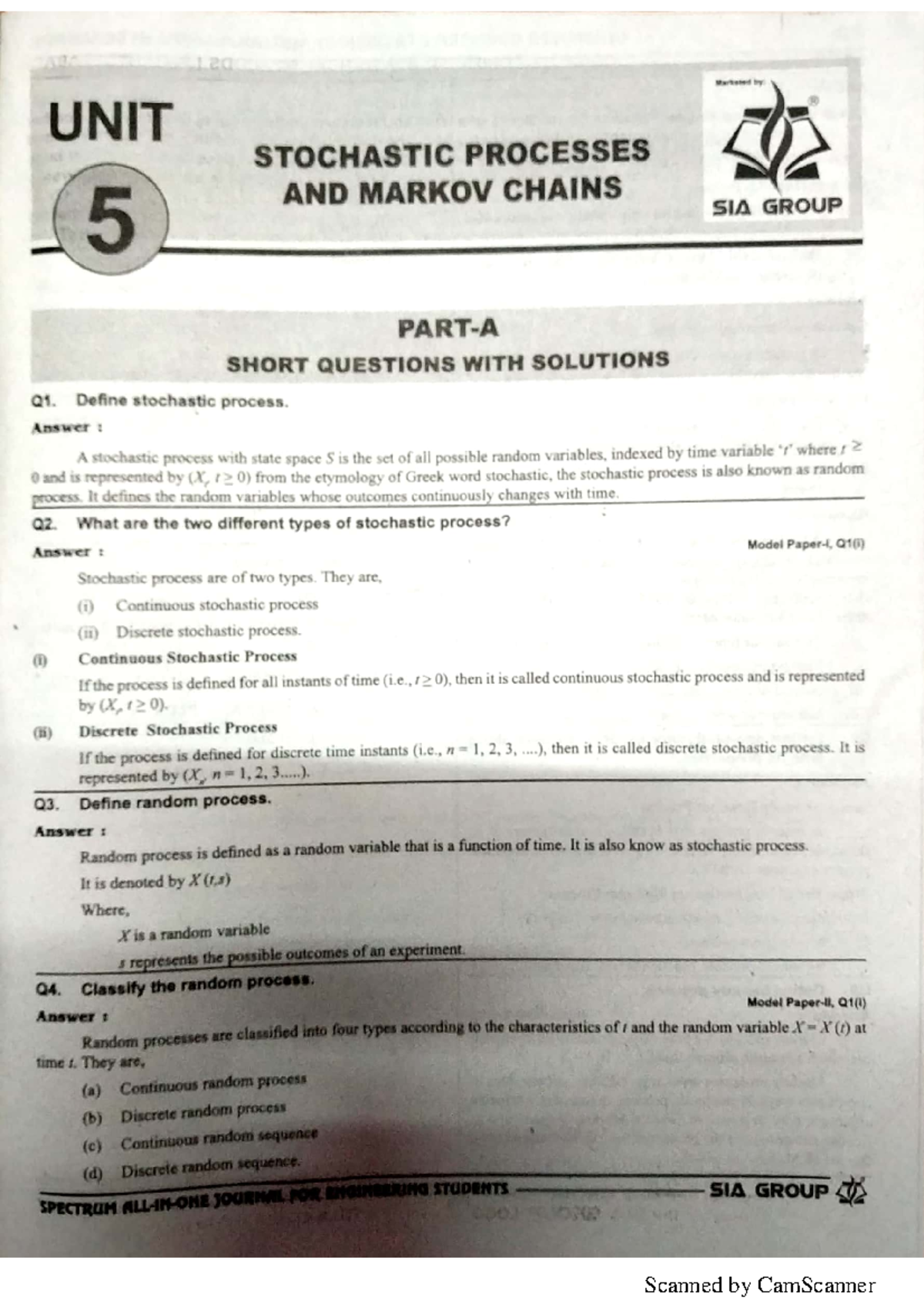 Unit -5-1 - Computer Science - Studocu