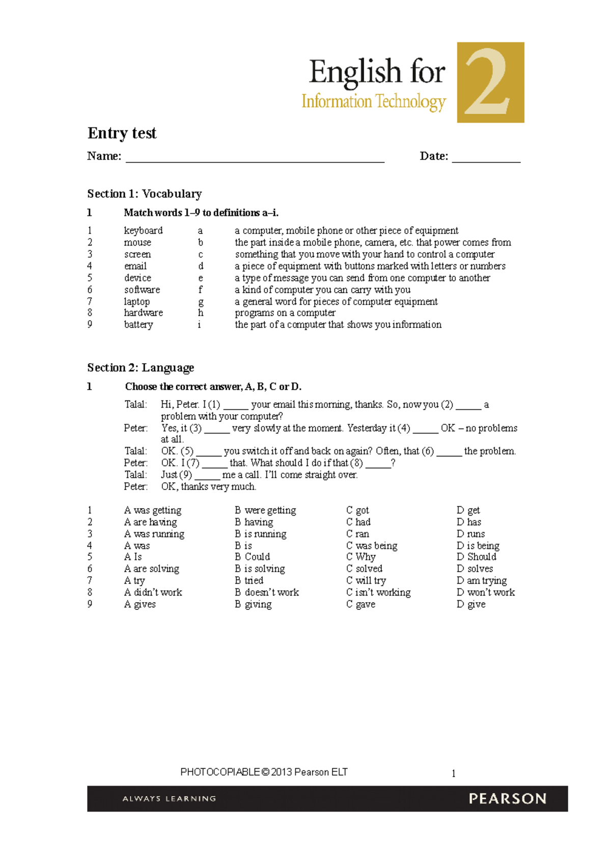 VE IT2 Tests Entry Test - áda - Entry test Name