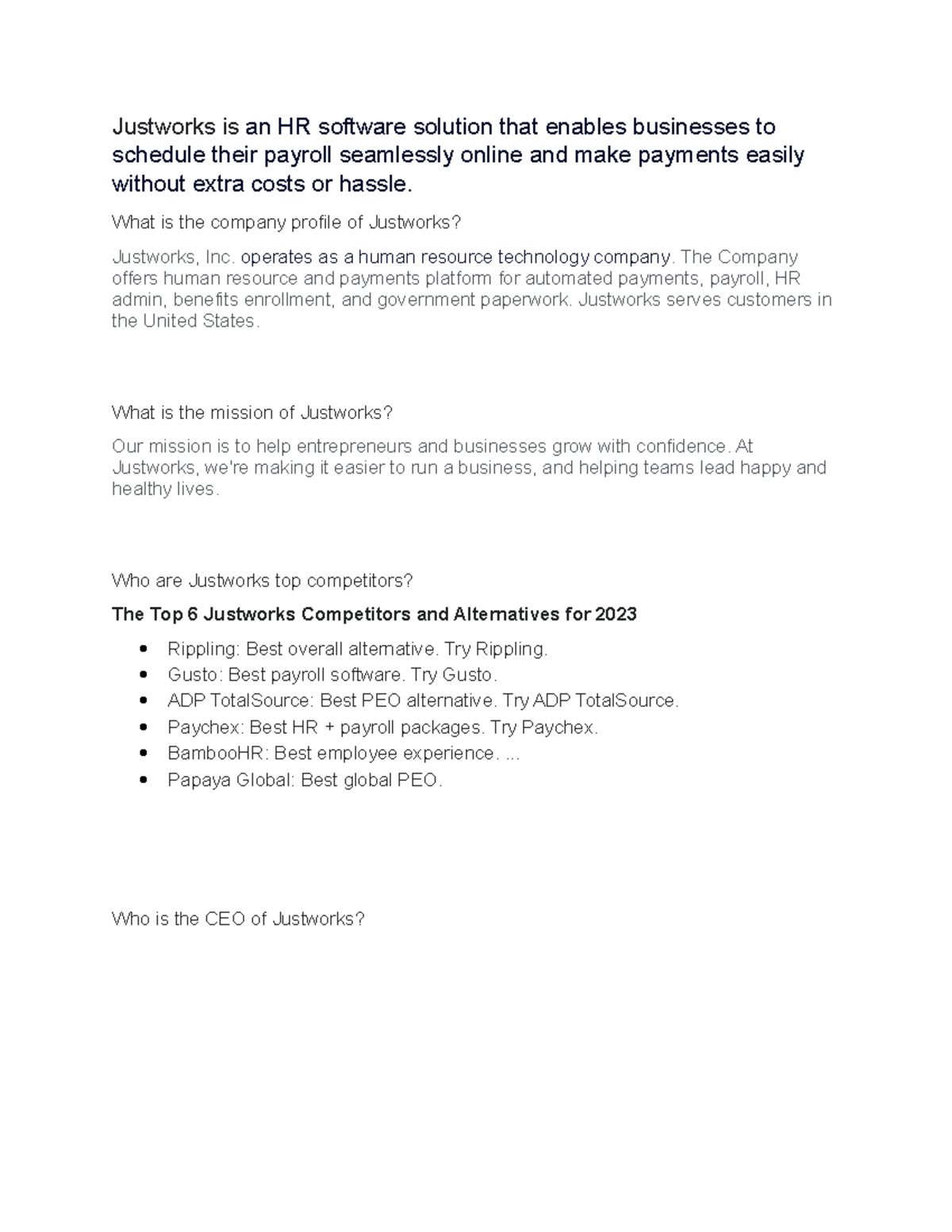 Justwork - hum - Justworks is an HR software solution that enables ...