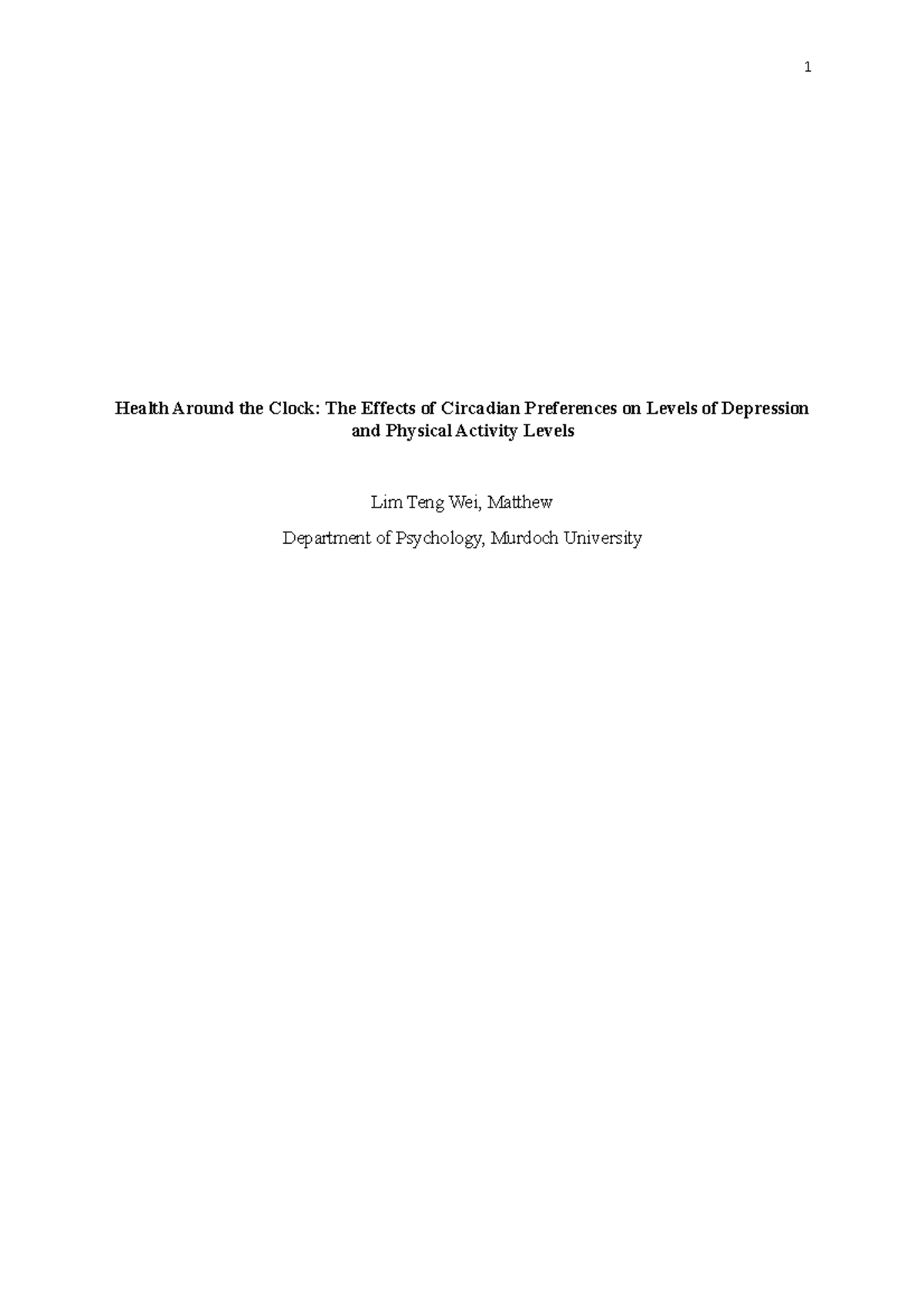 PSY251 Lab Report - Full Lab Report Assignment - PSY251 - Murdoch - Studocu