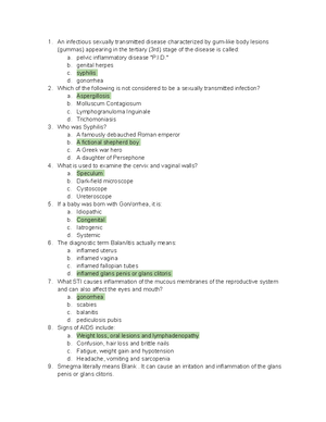 Musculoskeletal Self Test Answers - The word part Mento- means: a. chin ...