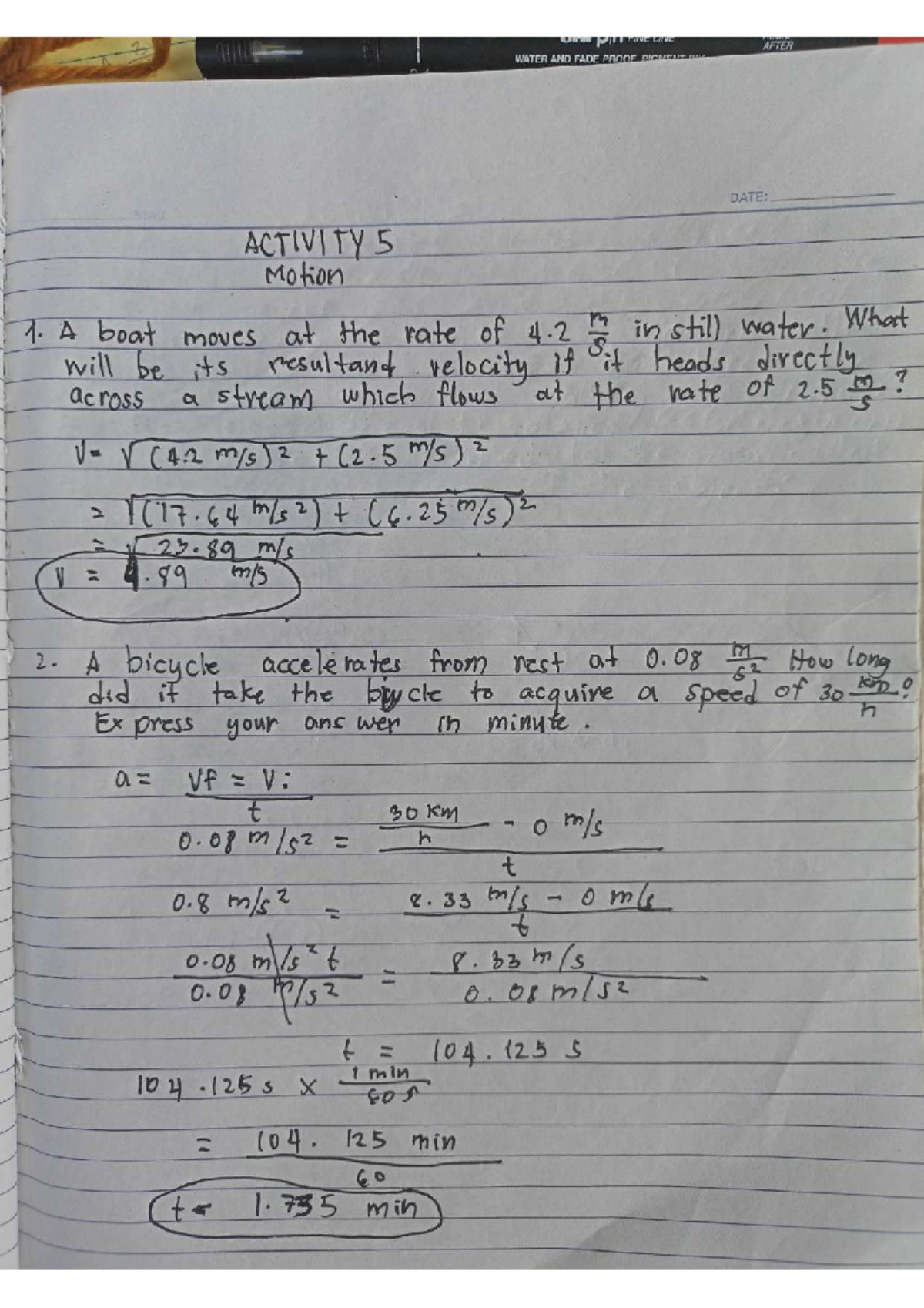 Act 5 - Notes on solving activity 5 - Accountancy - Studocu