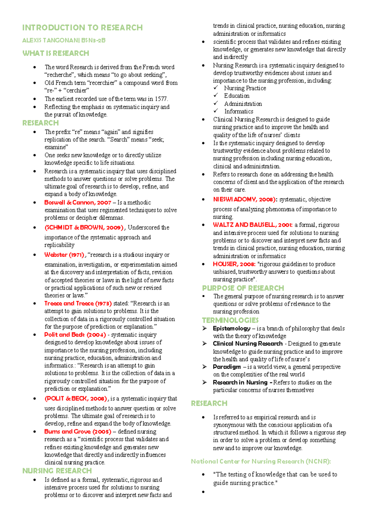 Introduction TO Research - INTRODUCTION TO RESEARCH ALEXIS TANGONAN ...