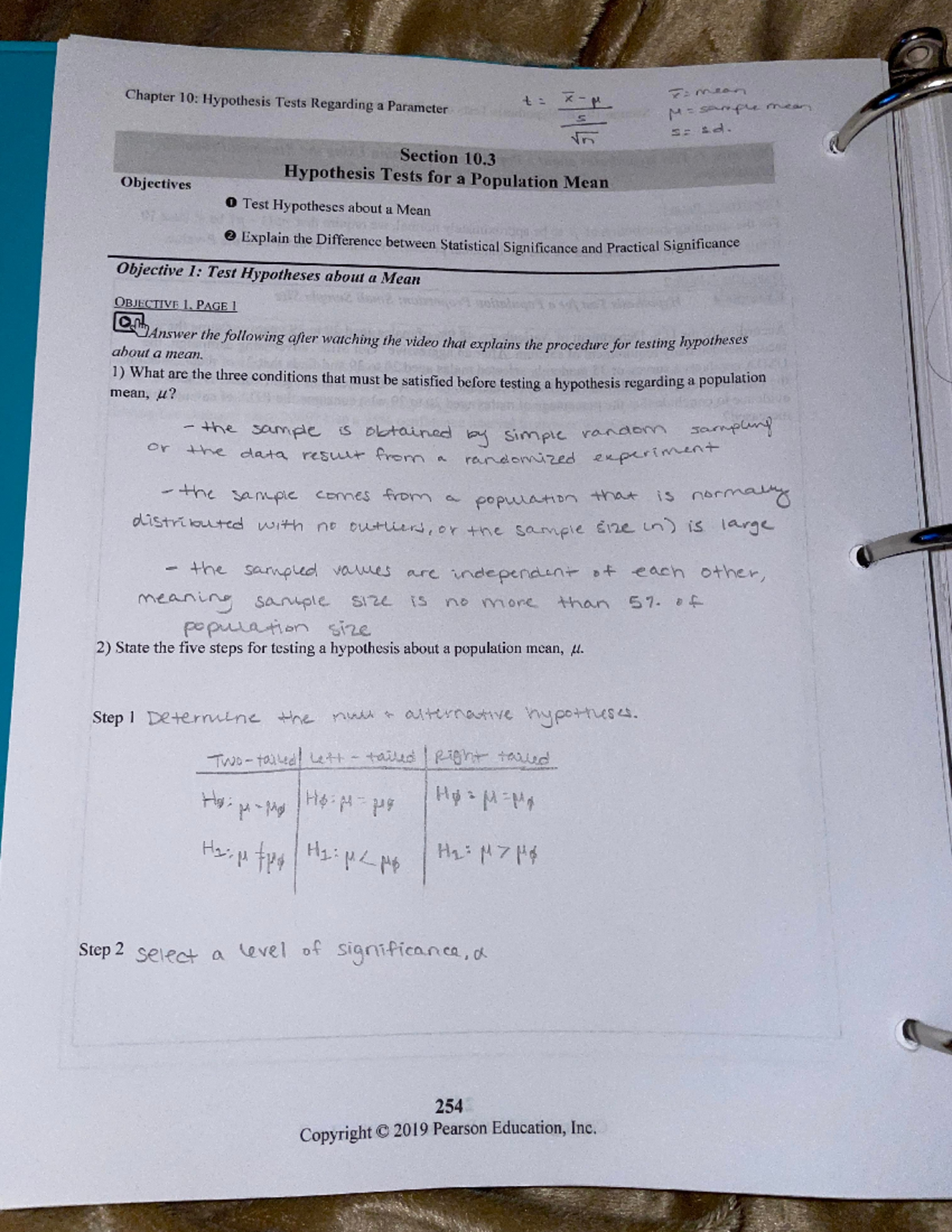 Chapter 10 section 3 page 1 - ST 210 - Studocu