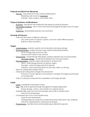 Chapter 3 Biology Class "Water and Life" - Chapter 3
