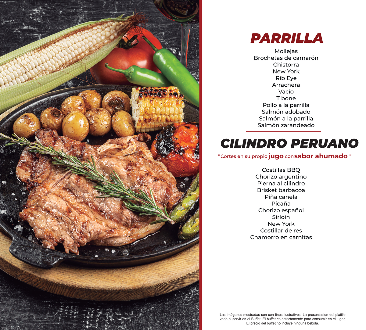 La vaka menu nuevo 2022 baja - Mollejas Brochetas de camarón Chistorra ...