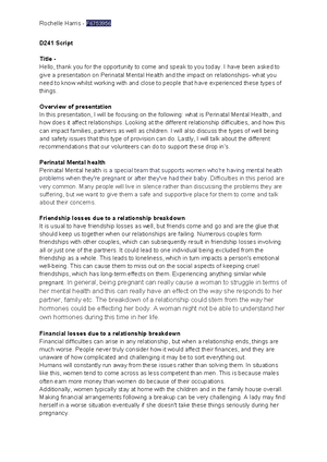 D241 - TMA3 - complete - D241 - TMA 3 Review the role of formulation in ...