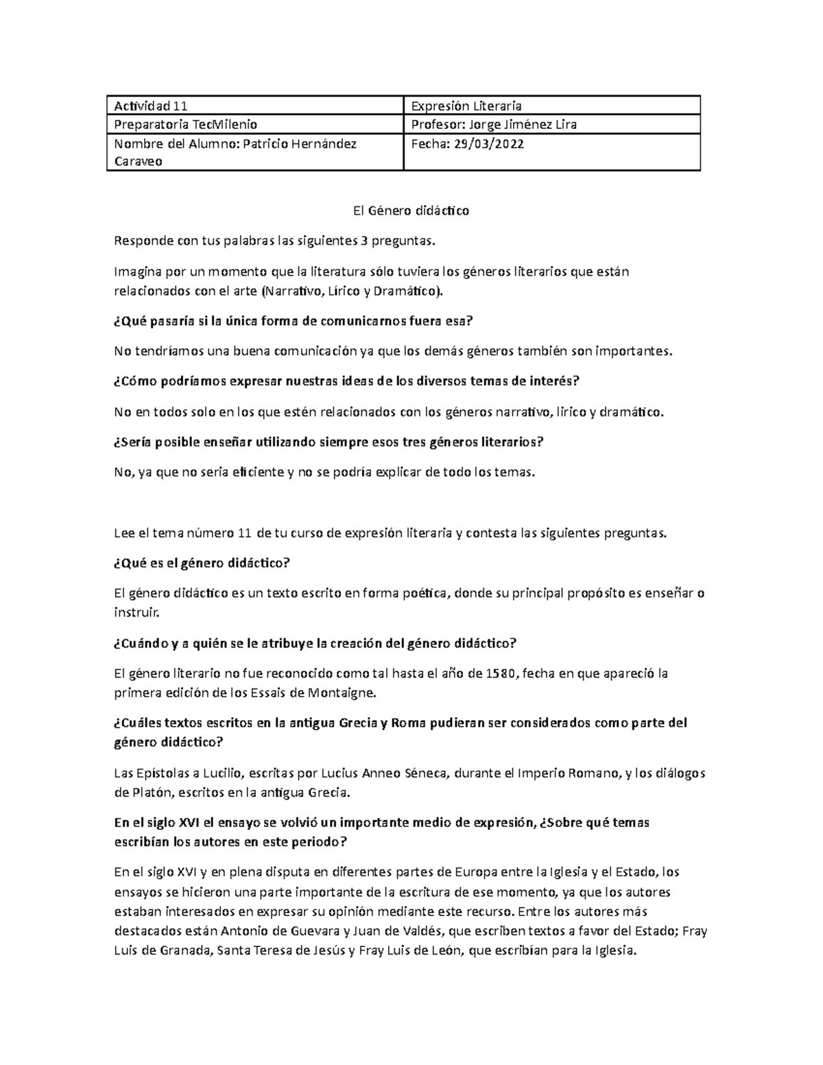 Actividad 11 expresion literaria - Actividad 11 Expresión Literaria ...