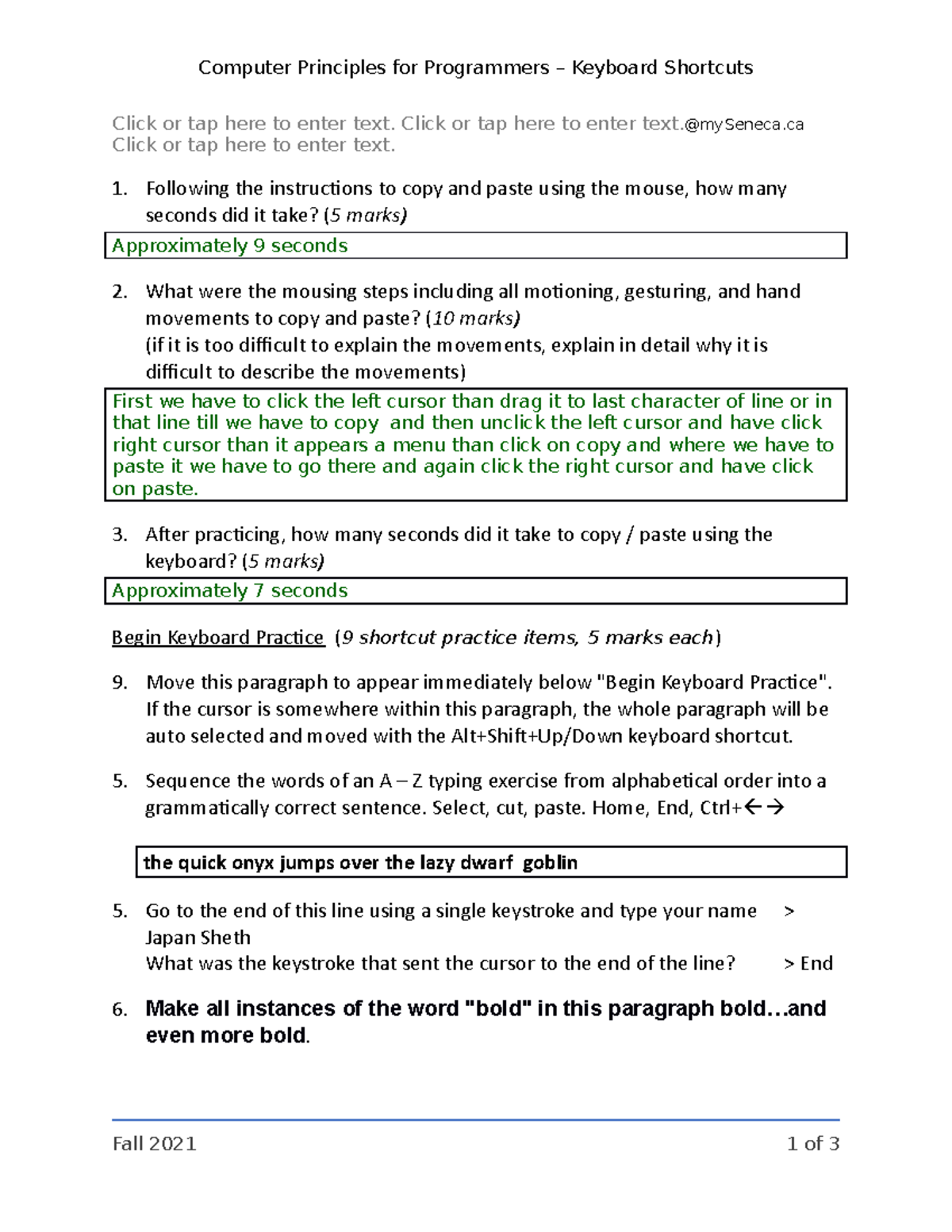 CP4P Week2 activity - Computer Principles for Programmers – Keyboard Shortcuts Click or tap here ...