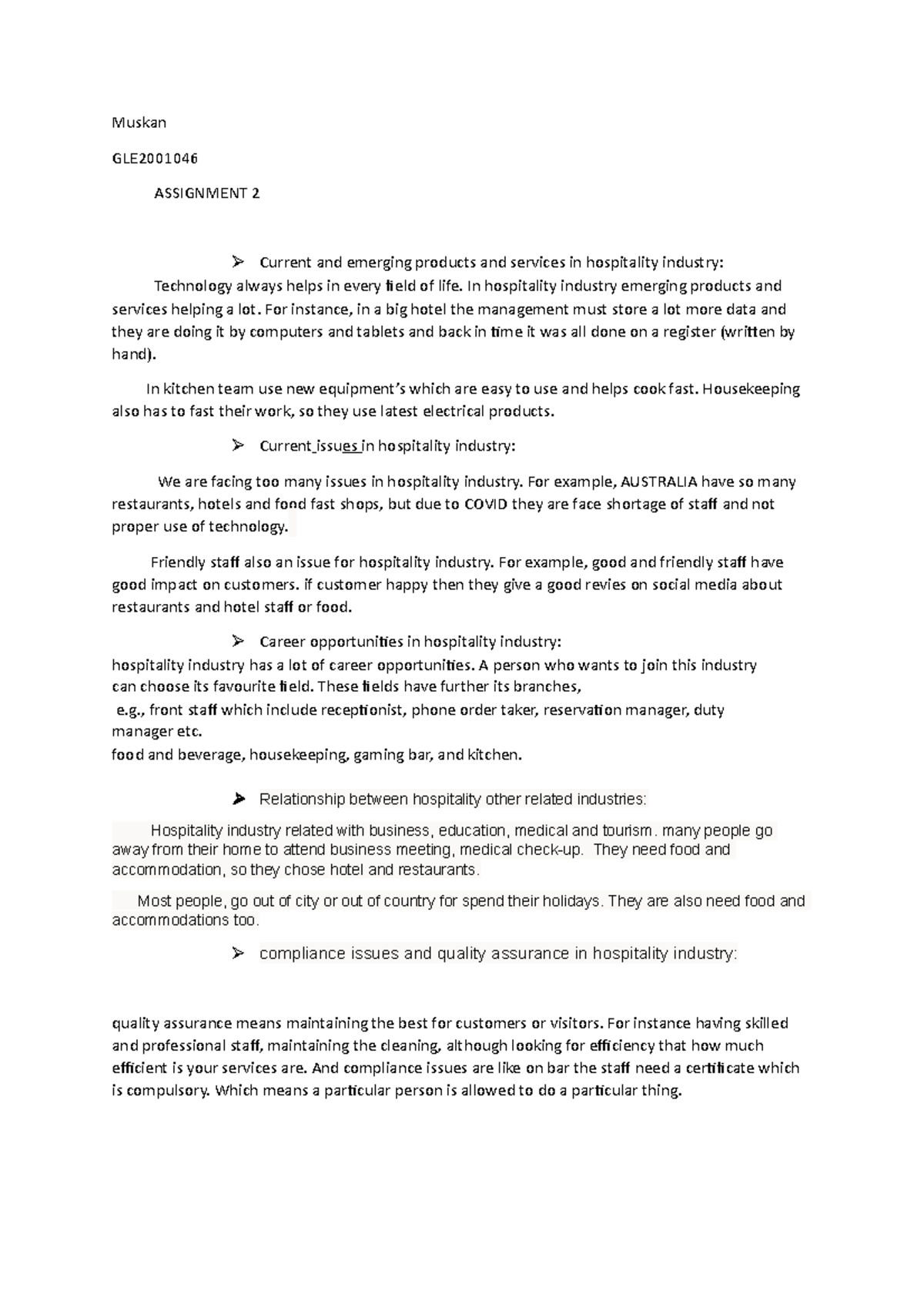 Muskan Assignment Sithind 002 Source and use information on the ...