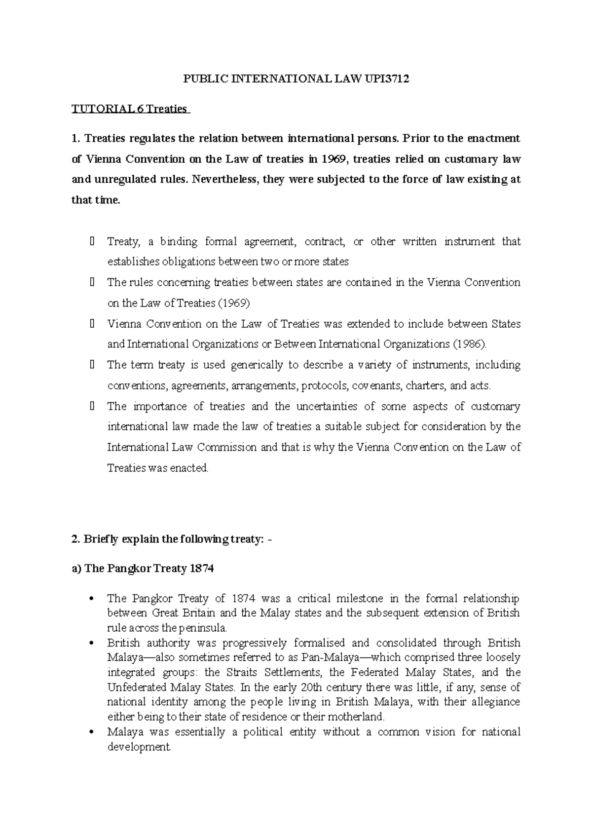 388407 PIL TUT 6 Treaties - PUBLIC INTERNATIONAL LAW UPI TUTORIAL 6 ...