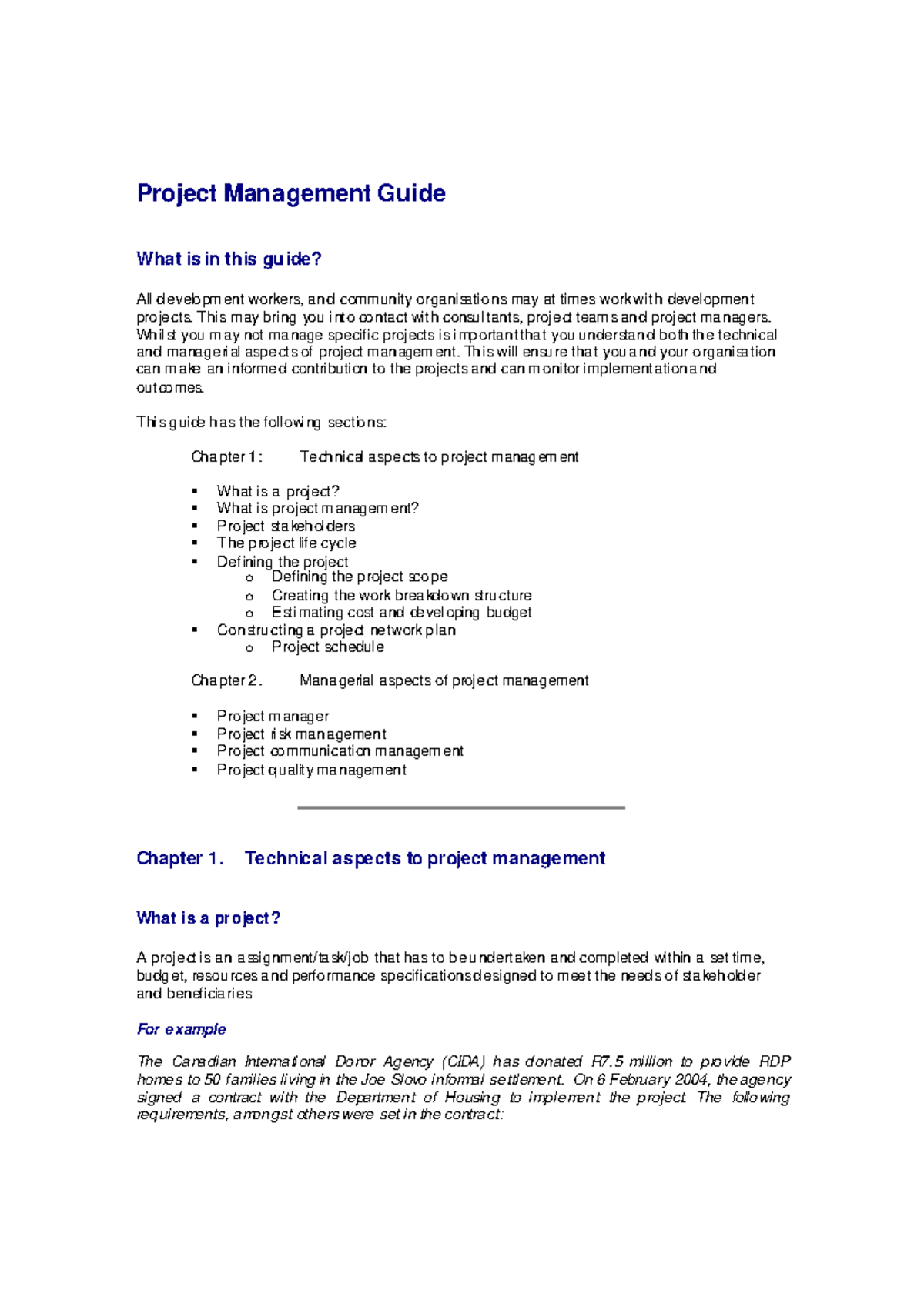 Project - This may bring you into contact with consultants, project ...