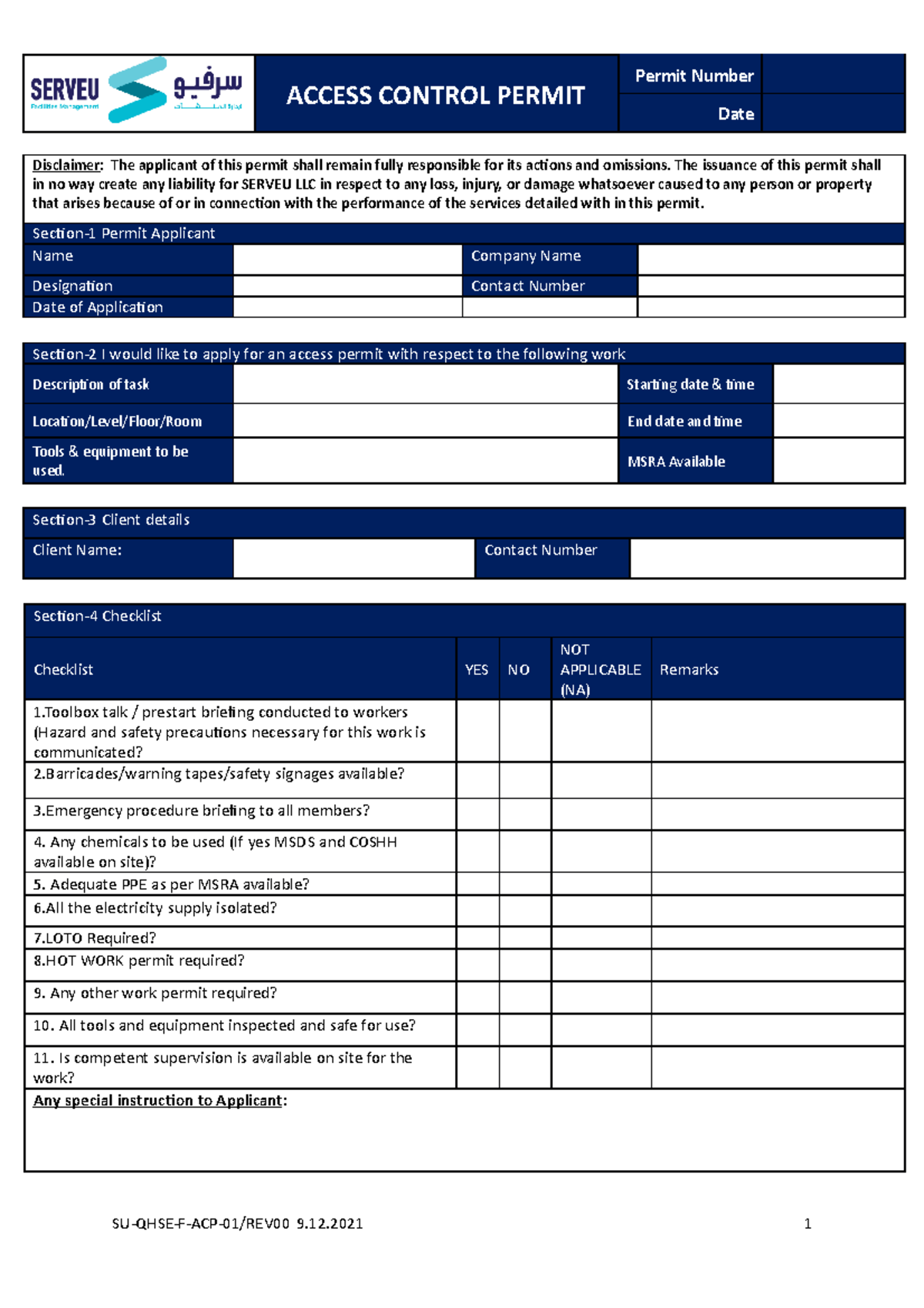 Access control Permit REV00 9.12.2021 (1) (1) abcdpdf pdf to word - SU ...