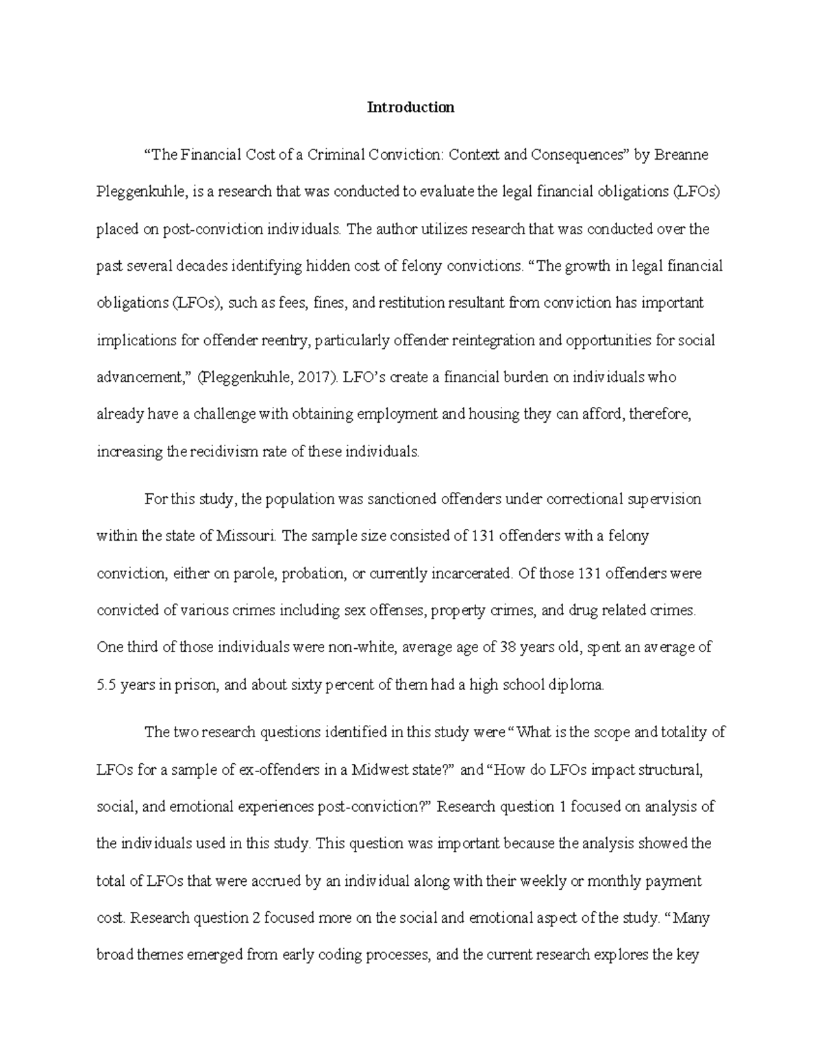 7-2 Final Project Submission Research Study Report - Introduction “The ...