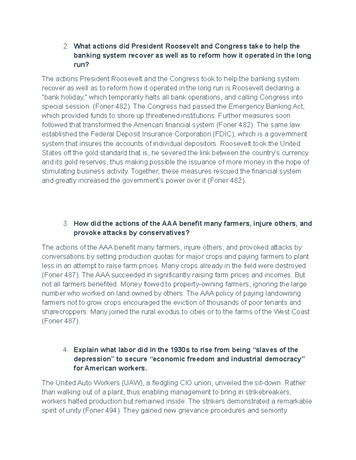 DB- Chapter 21 - What actions did President Roosevelt and Congress take ...