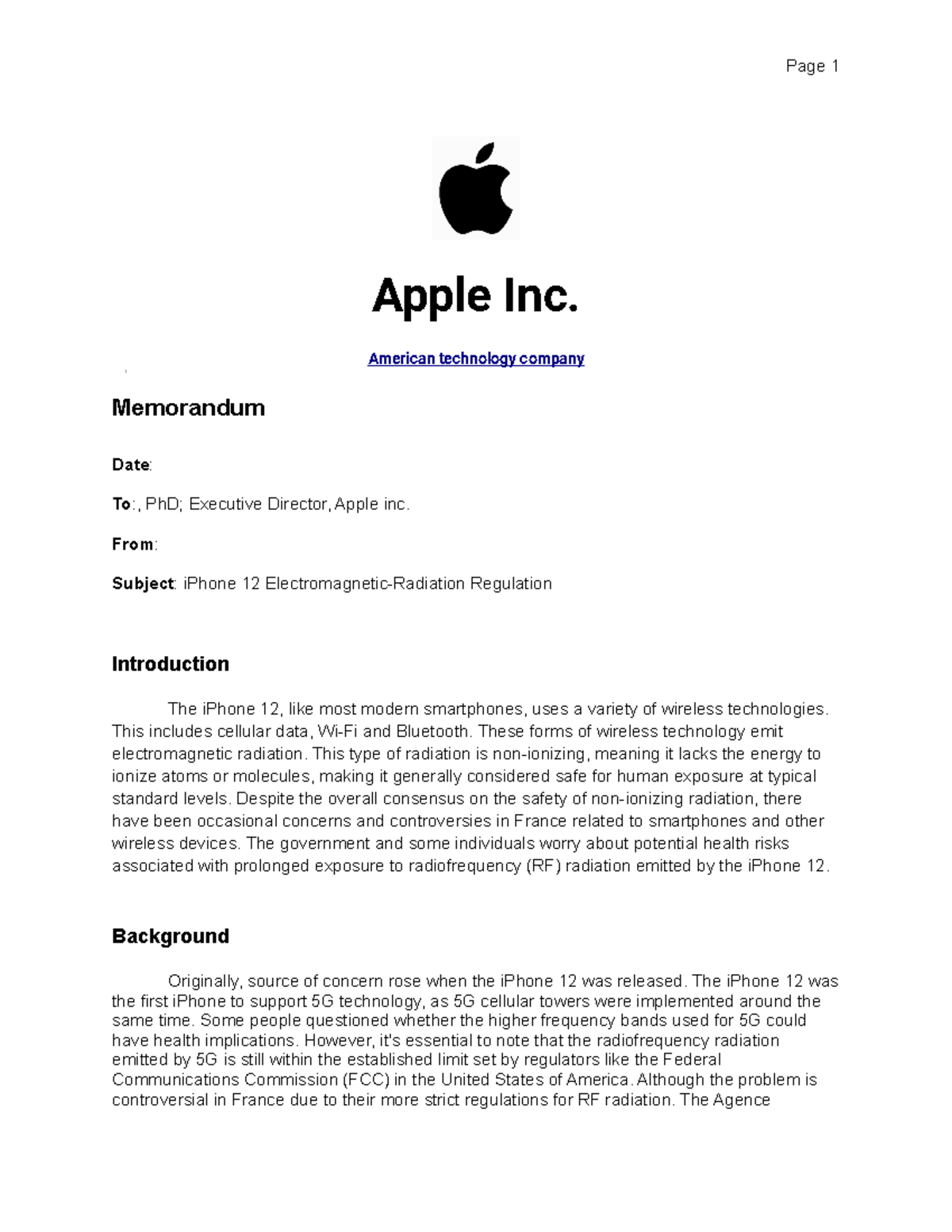 Copy 2 of tech comm proposal - Apple Inc. American technology company ...