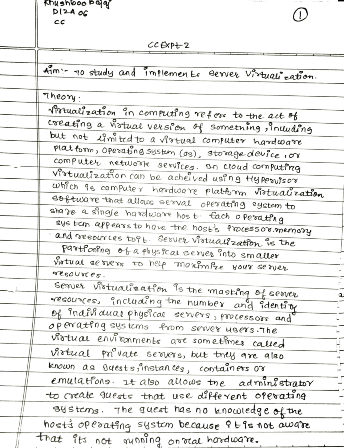 Cloud Computing Experiment 2 In Detail From Code Theory And Output Mobile Communication
