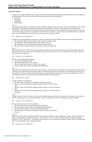 Exam View - Chapter 12 - TEst banks - Copyright © 2021, Elsevier Inc ...